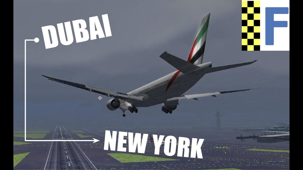 [FlightGear] FULL FLIGHT LAPSE From DUBAI To NEW YORK | EK201 ...