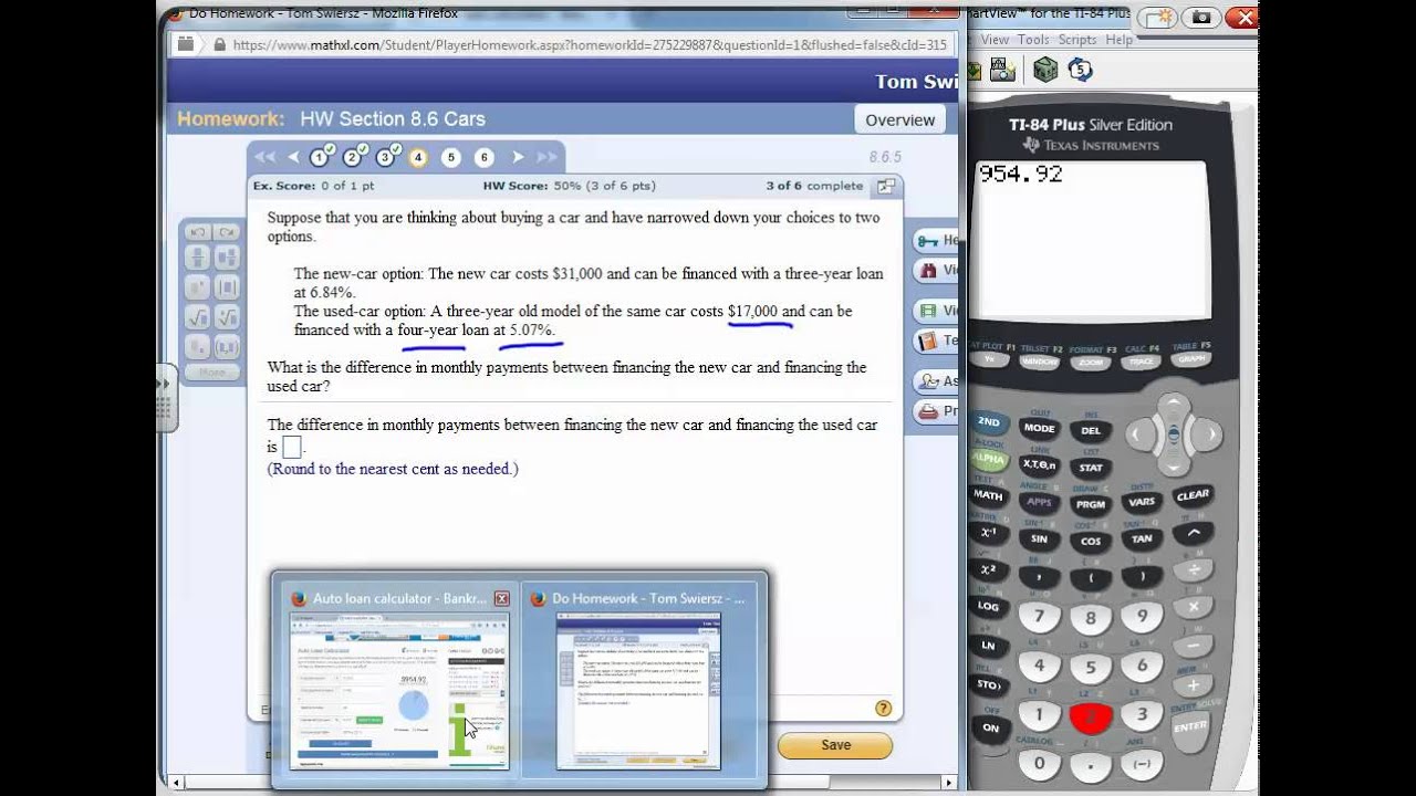 Section 8.6 Homework Exercise #4 in MyMathLab - YouTube