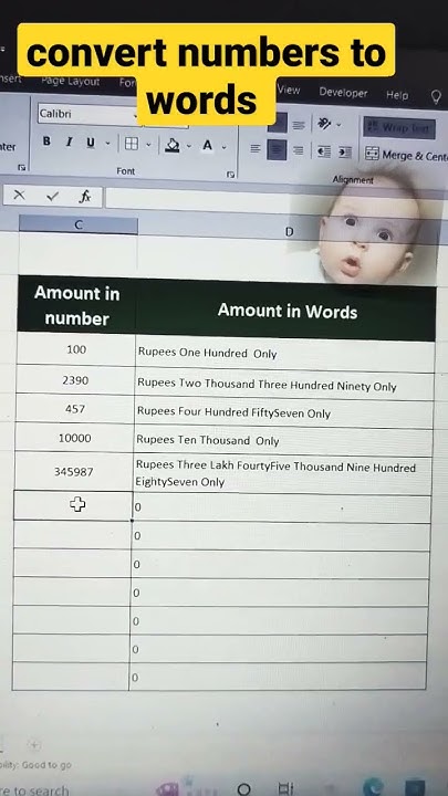 convert rupees numbers to words in excel|excelTricks | #excel |excel tricks |excelformula|# ...