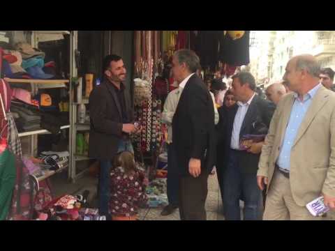 Ayhan Viranşehir'de esnafı ziyaret etti