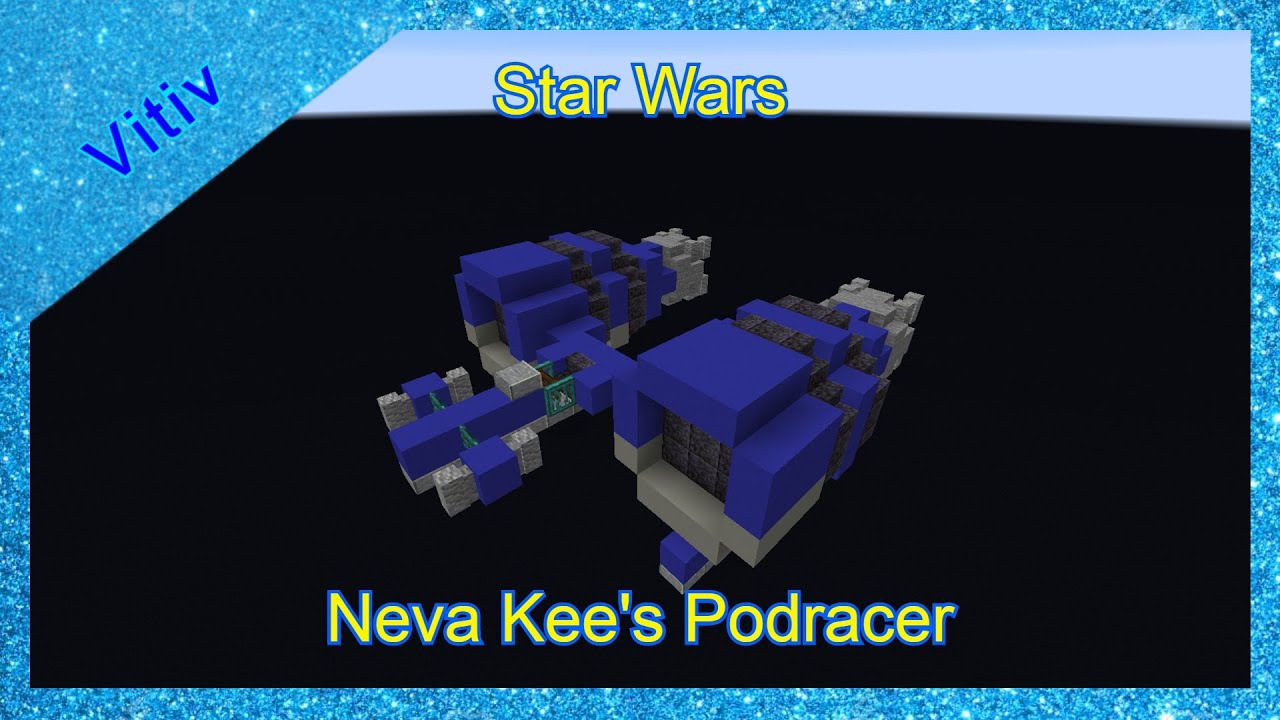 Star Wars Neva Kee's Podracer in Minecraft - Tutorial - YouTube