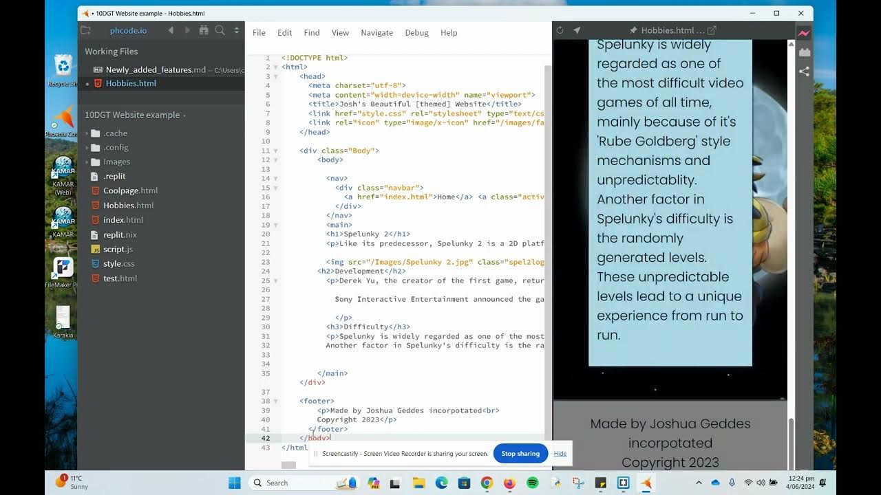 HTML indentation - YouTube