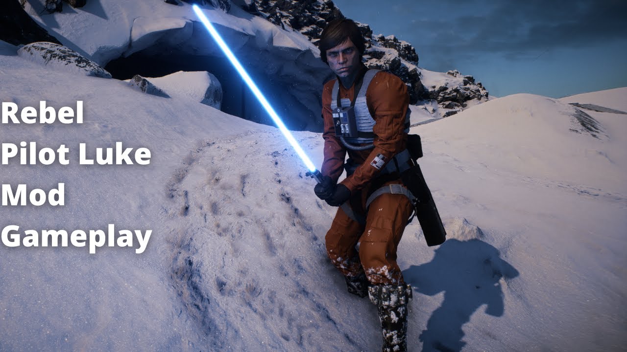 Star Wars Battlefront II - Rebel Pilot Luke Mod Gameplay (Empire ...