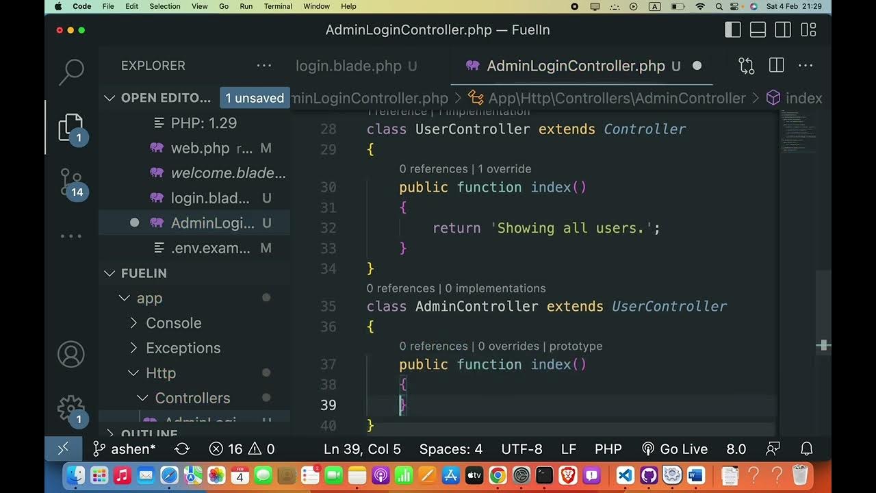 Laravel Inheritance Tutorial | Object Oriented Programming Concept Explanation - YouTube
