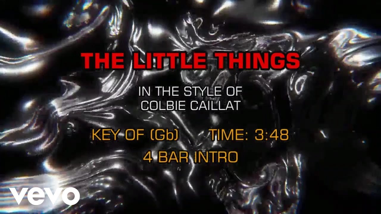 Colbie Caillat - The Little Things (Karaoke) - YouTube