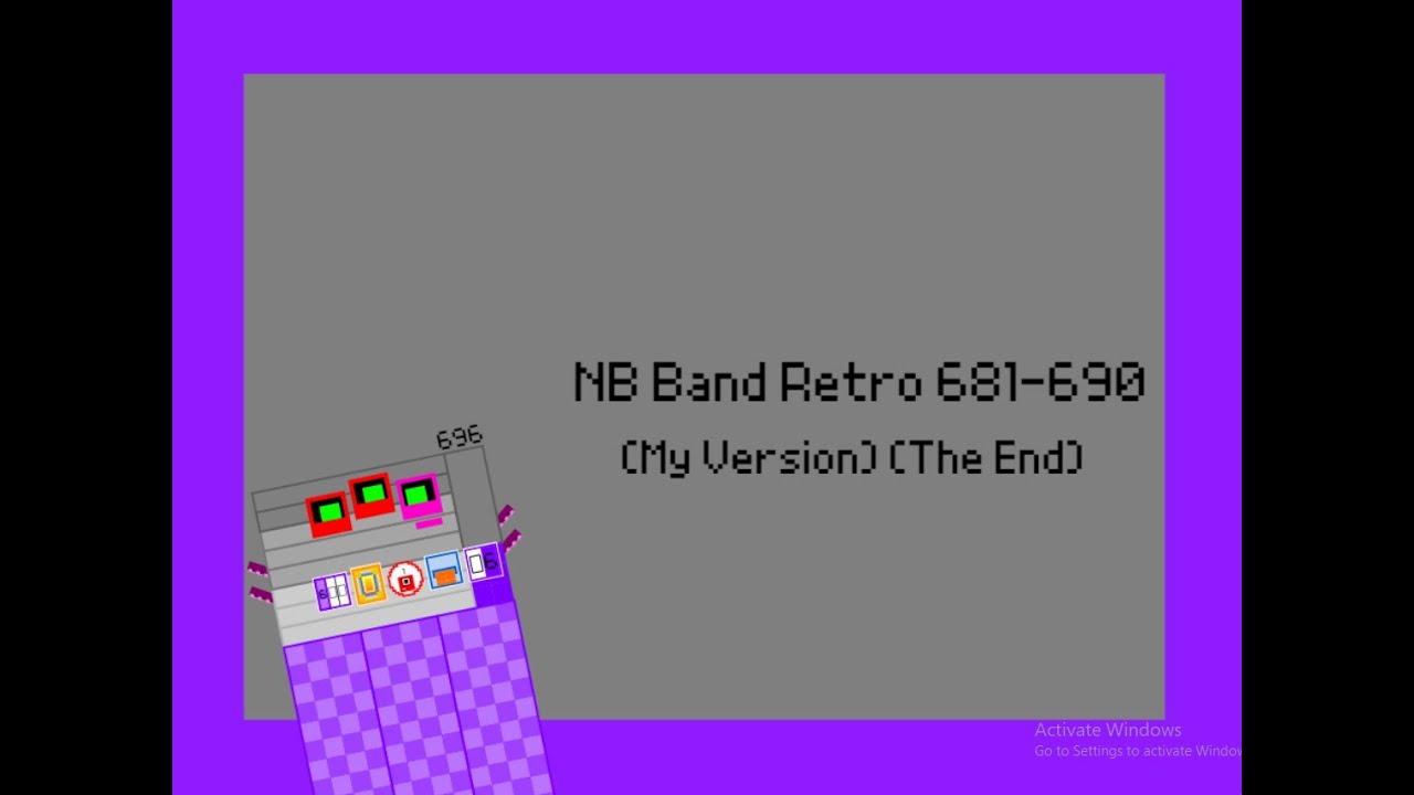 Numberblocks Band Retro 691-700 (My Version) (The End) - YouTube