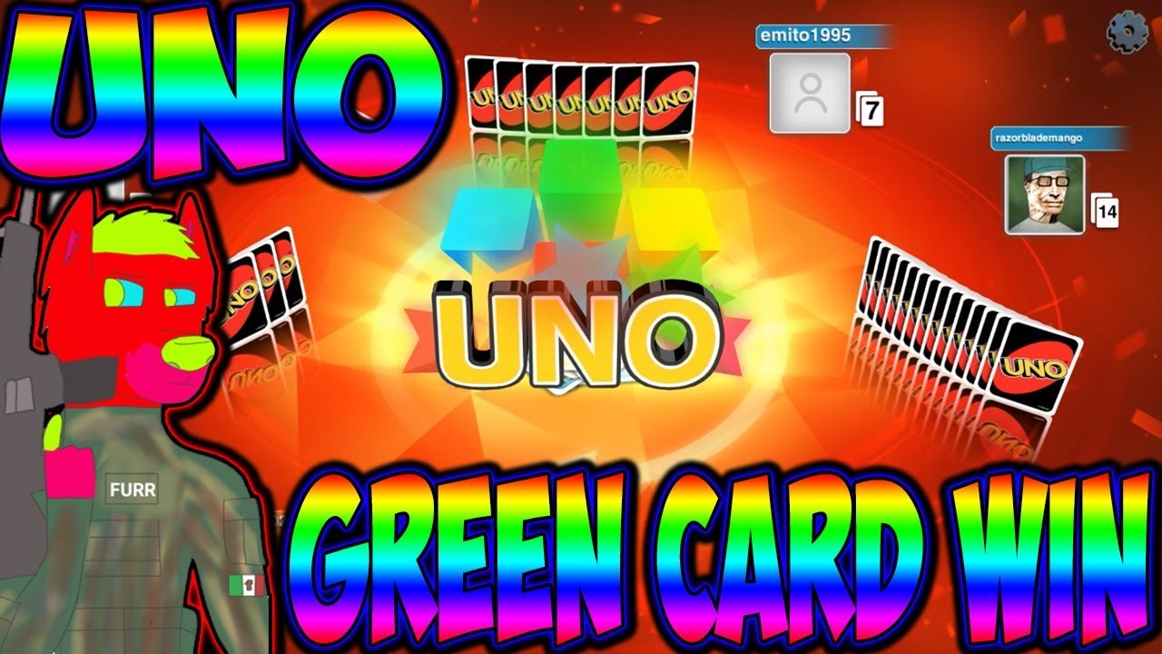 UNO (Green Card Win, Playing With Friends, Meh) - YouTube