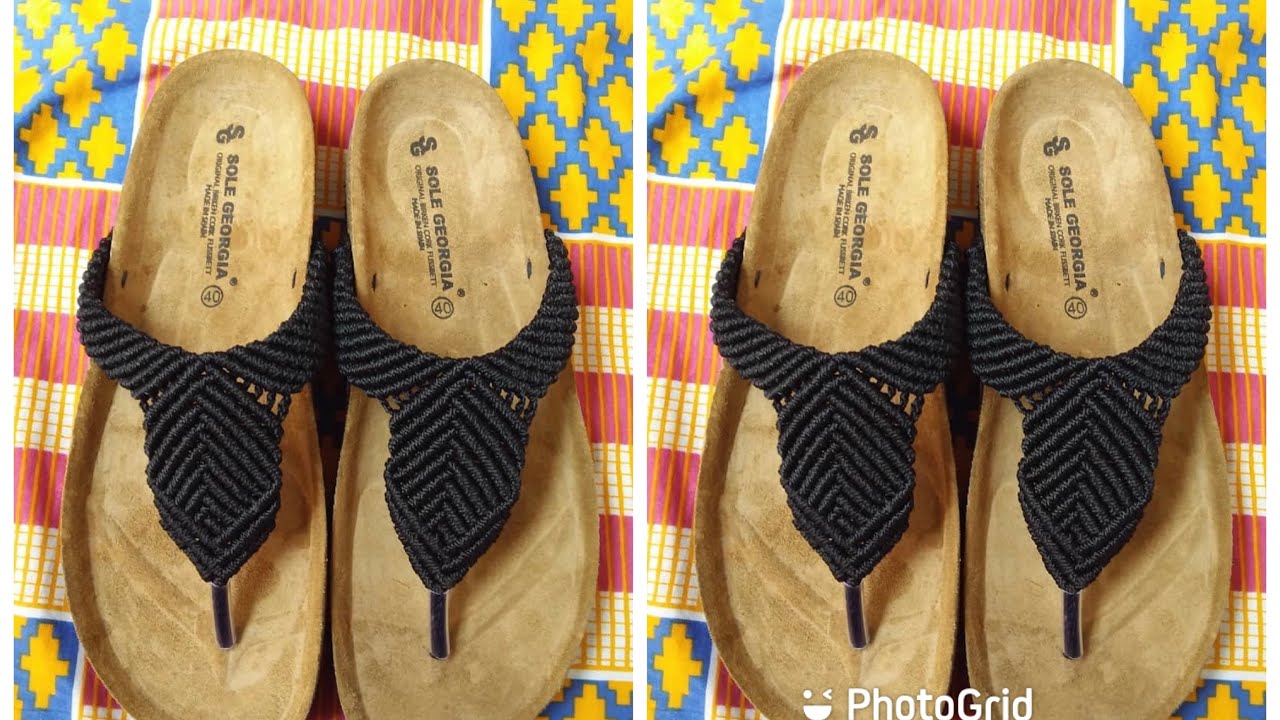 How to make macrame slippers - YouTube