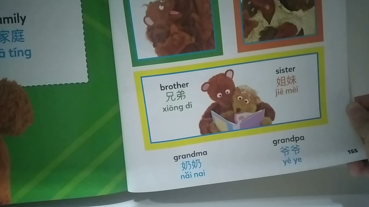 Elmo's langunge book learning family in mandarin chinese langunge with ...