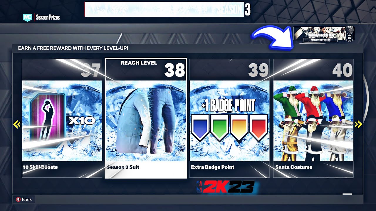 2K23 SEASON 3 REWARDS LEVEL 1-40 - YouTube