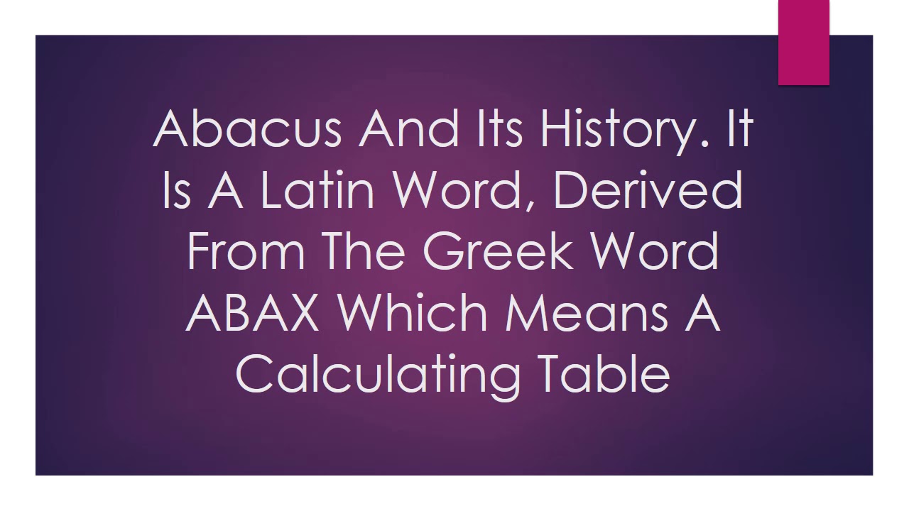 What Is The History Of Abacus - YouTube