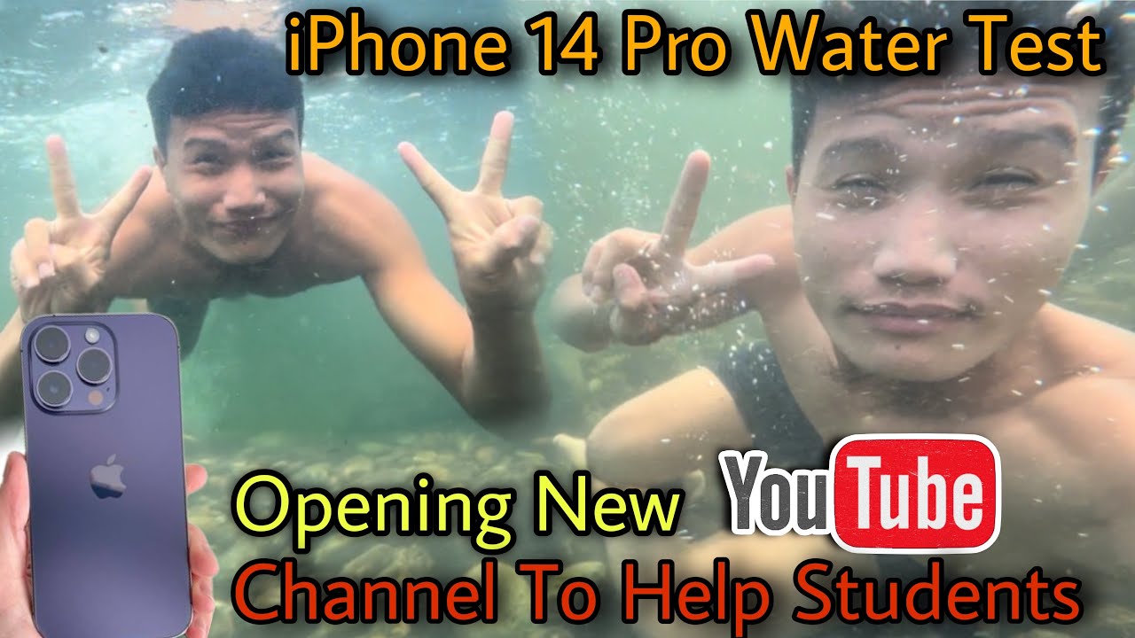 IPhone 14 Pro Water Test || Underwater Shots 🔥|| Opening New YouTube ...