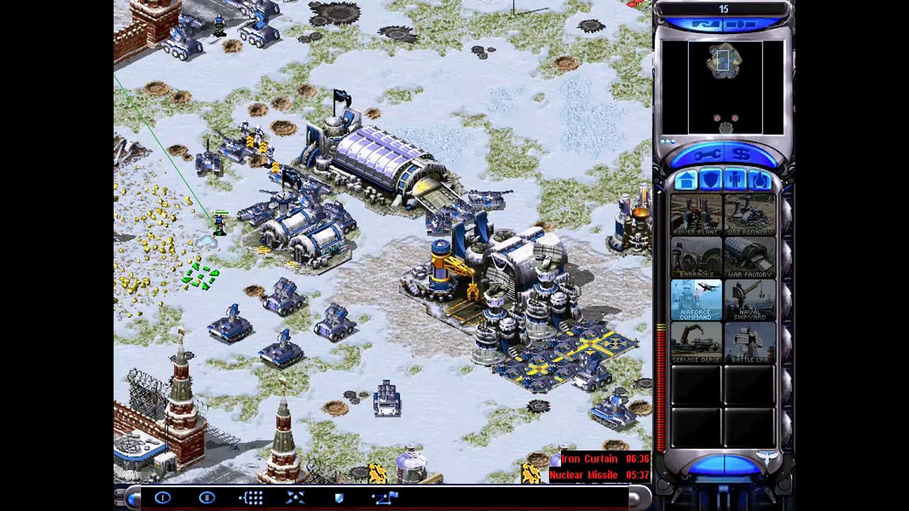 Red Alert 2 - Mission 12 : Chrono Storm (Nuke Destruction) - YouTube