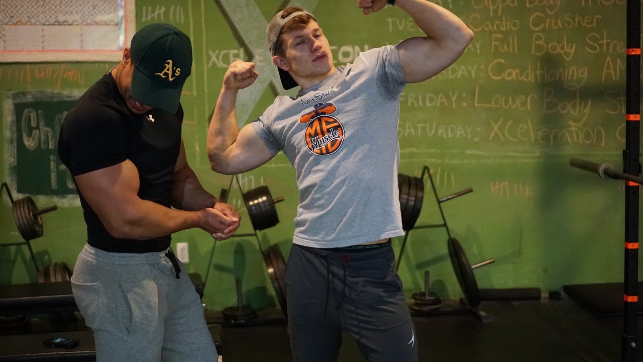 INSANE ARM WORKOUT FT. JOHN PAPP | Bodybuilding Vs. powerlifting| Road ...