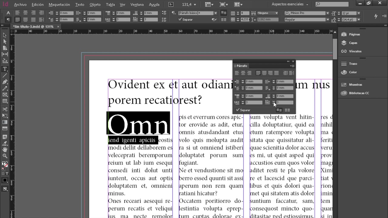 Curso completo InDesign CC Tutorial Parte 8 - YouTube