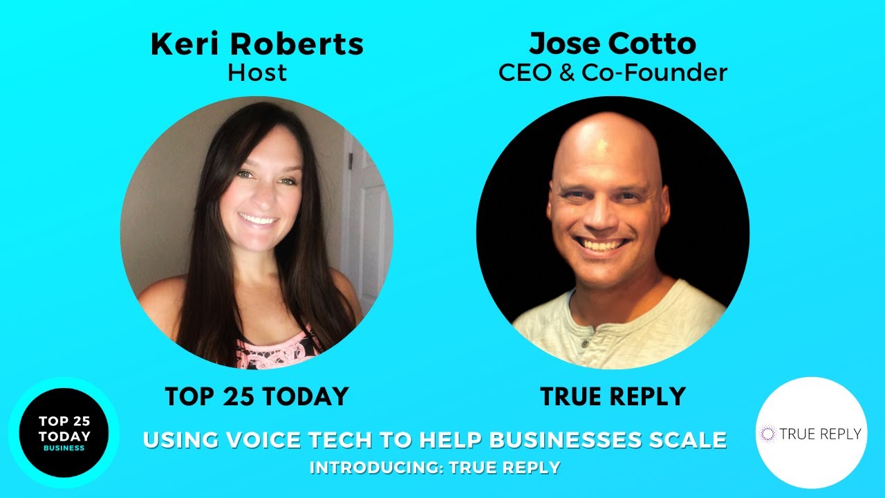 True Reply with CEO & Co-Founder Jose Cotto - YouTube
