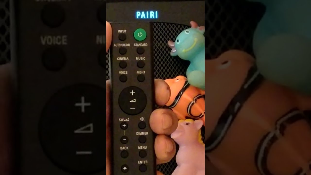 SONY HT-S40R functions (remote) - YouTube