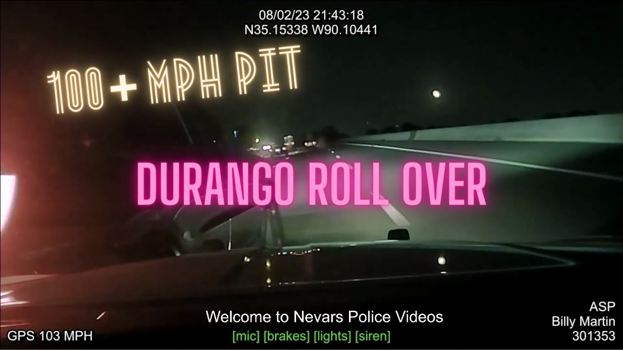 Dash Cam: Arkansas State Police vs Dodge Durango. PIT and Roll over ...