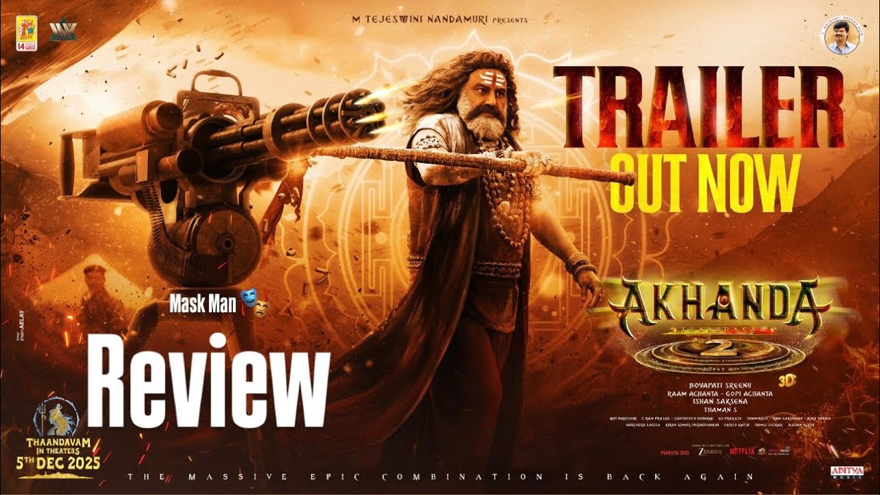 Akhanda 2 Trailer Review Telugu | Jai Balayya | Mask Man Reviews - YouTube