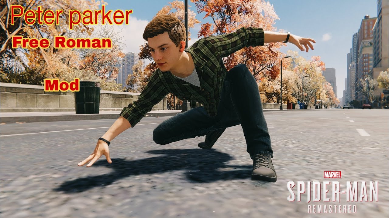 Spider Man remastered -Peter Parker Mod free roman Gameplay - YouTube