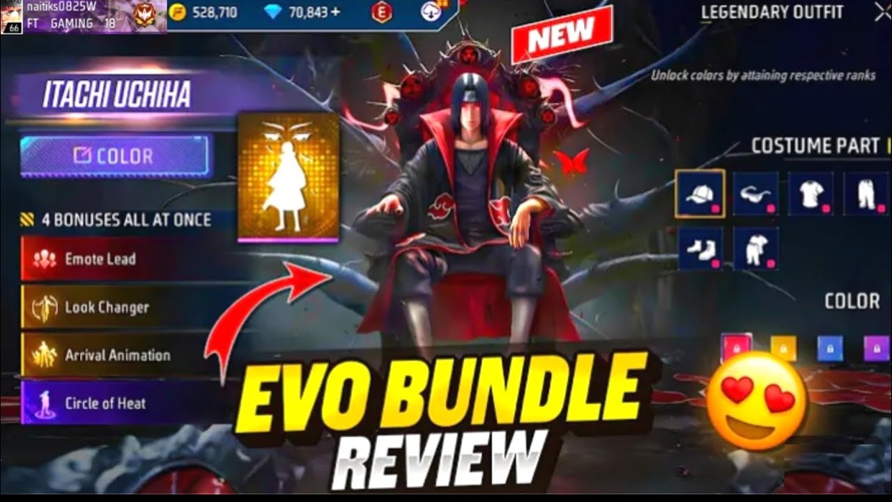 🥳Naruto Chapter 2 New Evo Bundle 😍 | 😍Free fire Free Jersey Event - YouTube
