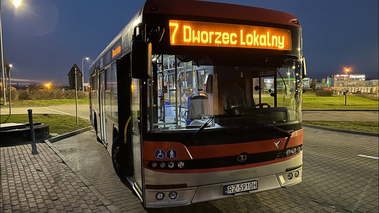 MPK Rzeszów linia 7 Krasne CH - Dworzec Lokalny - YouTube