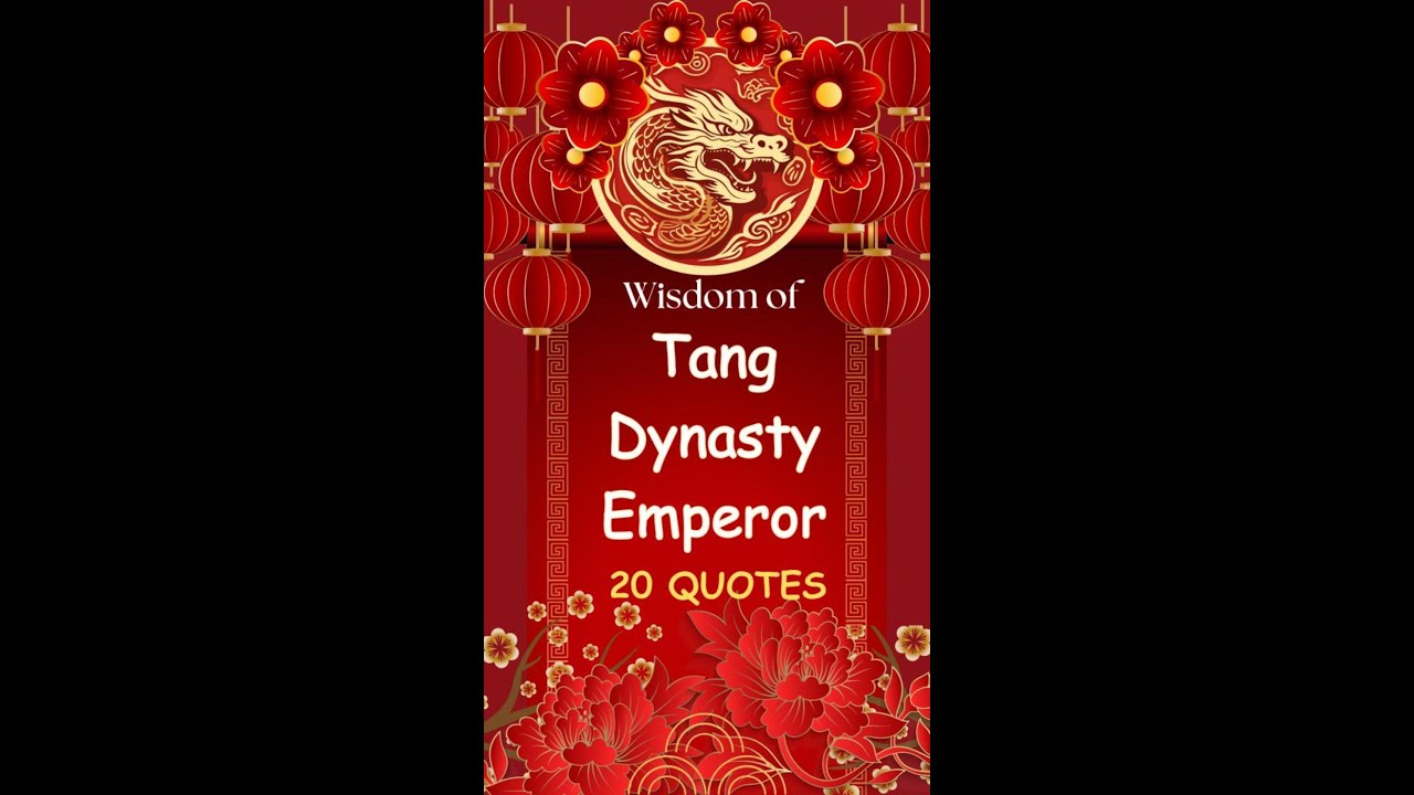 20 Tang Dynasty Words Of Wisdom Part 2 - YouTube