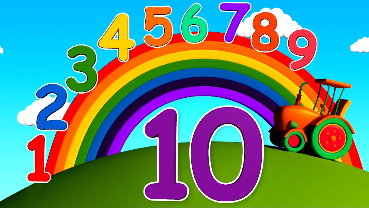 Ten Little Numbers, Counting Song and Cartoon Videos for Kids - YouTube