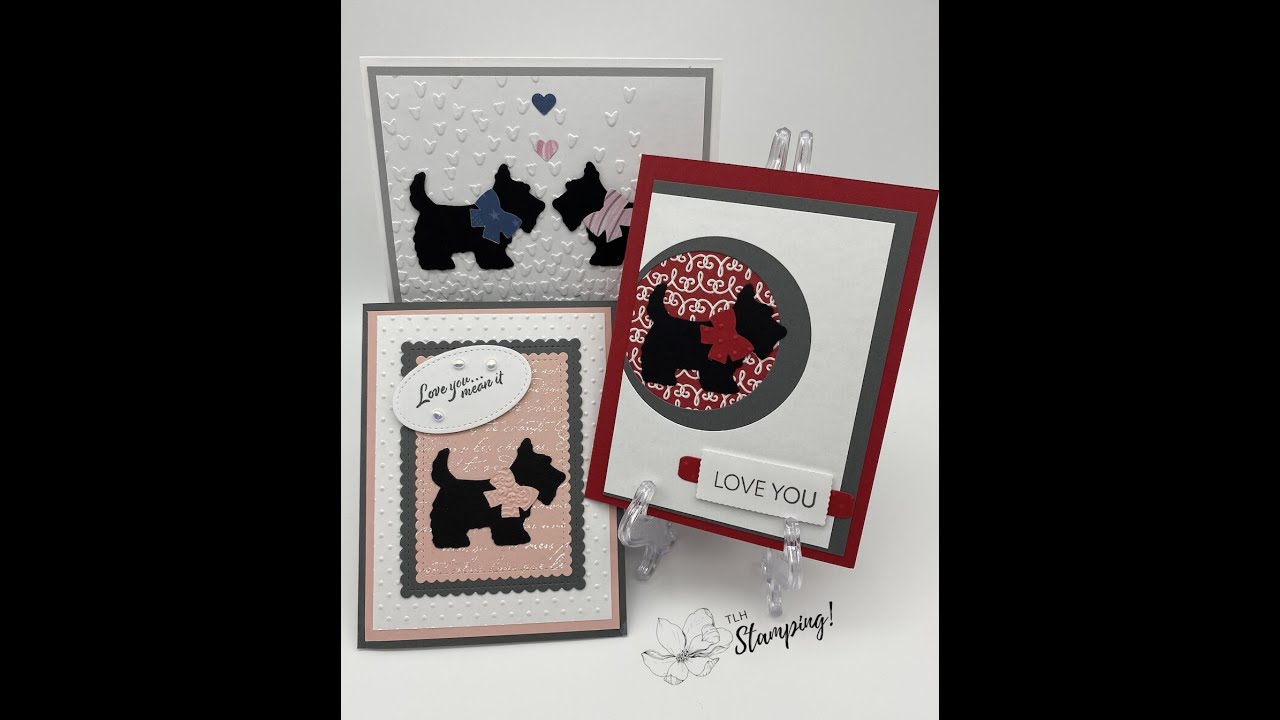 Stampin' Up! Scottie Dog Punch Valentine Cards - YouTube