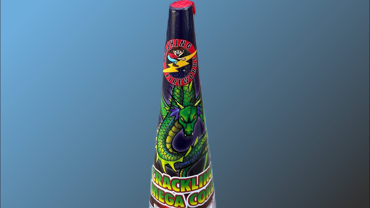 Crackling Mega Cone - Flashing Fireworks - YouTube
