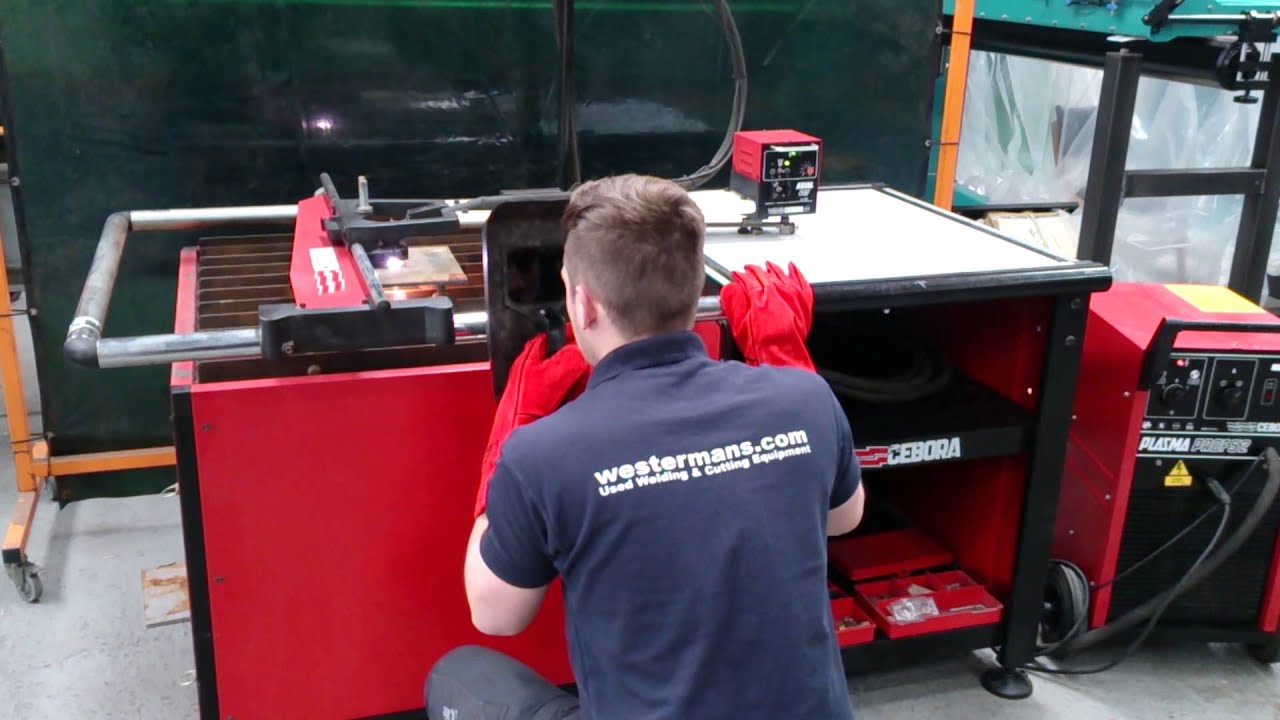 Cebora Plasma Cutting Table Test - YouTube