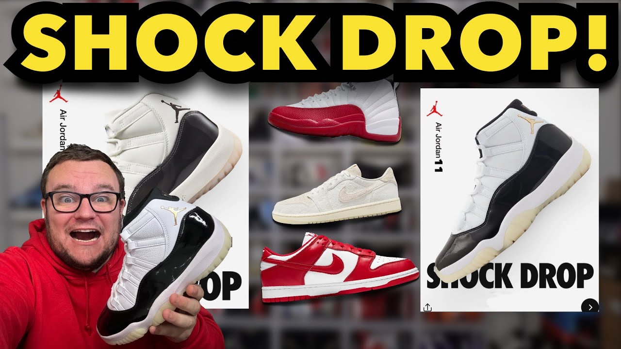 AIR JORDAN 11 SHOCK DROP CONFIRMED‼️ BE READY!! SELLING OUT! - YouTube