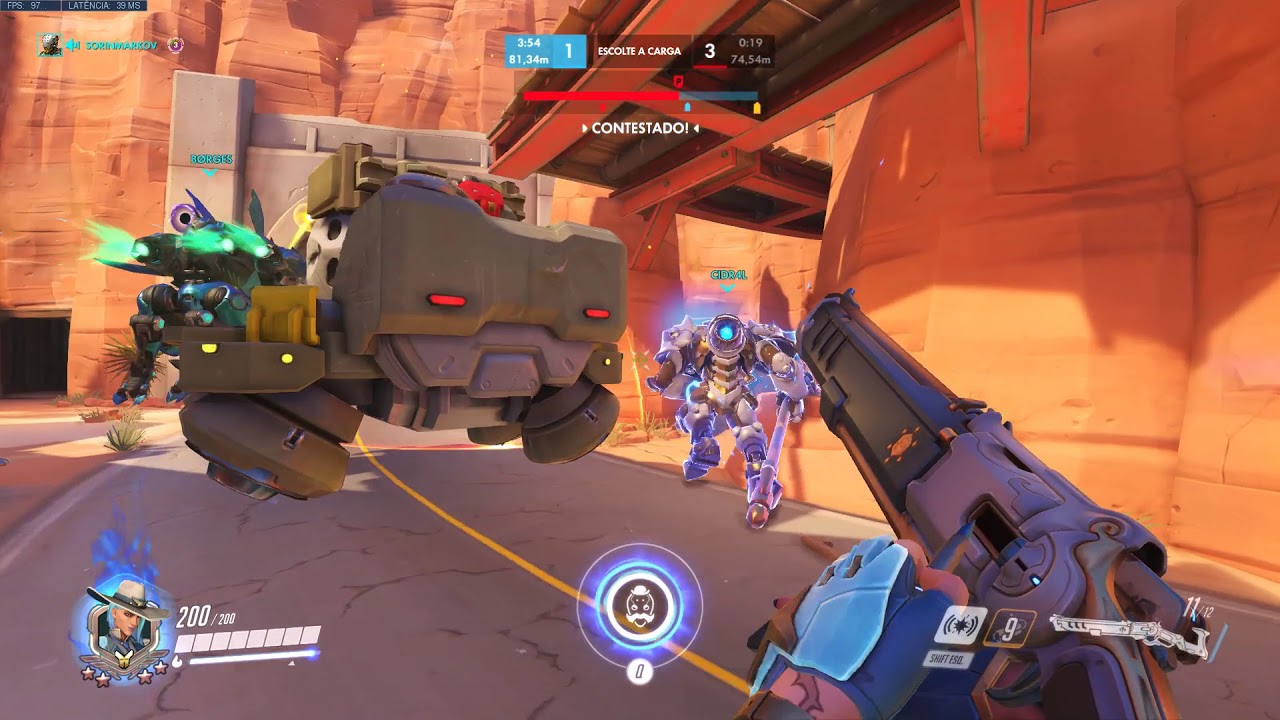 Overwatch Competitive - Ashe Gold 2097 - YouTube