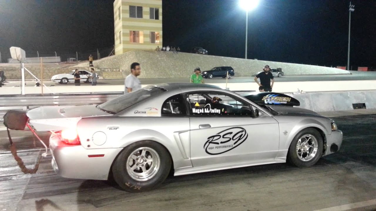 RSG Mustang GT Drag Car @ Dirab Motorsport park - YouTube
