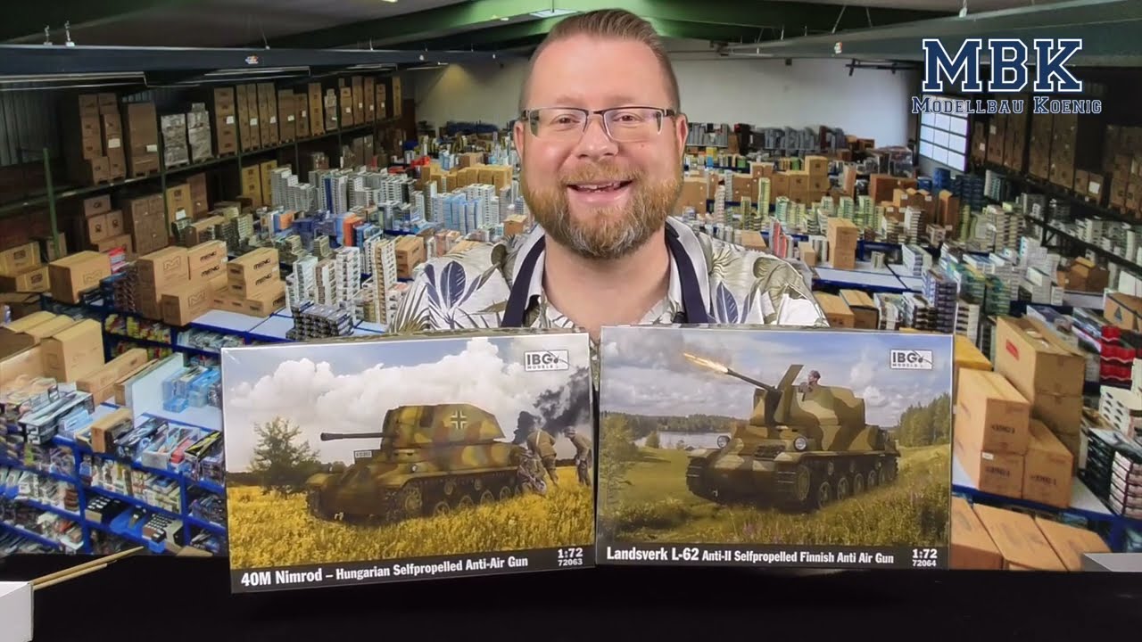 MBK packt aus #649 - 1:72 40M Nimrod Hungarian SP AA Gun & Landsverk L ...
