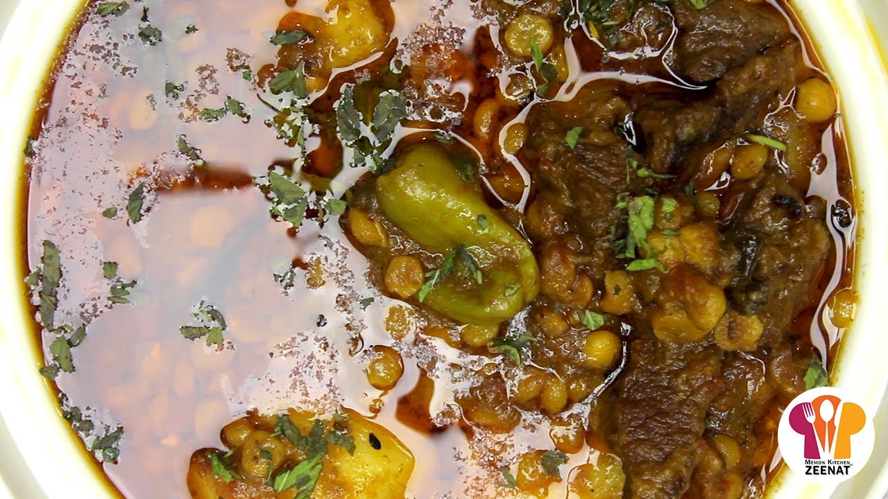 Beef Daal Gosht Recipe by Memon Kitchen | Split Chickpea & Meat Curry ...