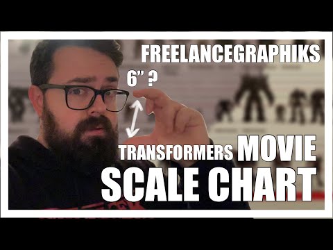 Transformers Movie Scale Chart Size Comparison by FREELANCEGRAPHIKS