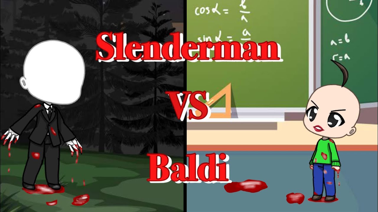 Slender Man VS Baldi rap battle // Gachaverse - YouTube