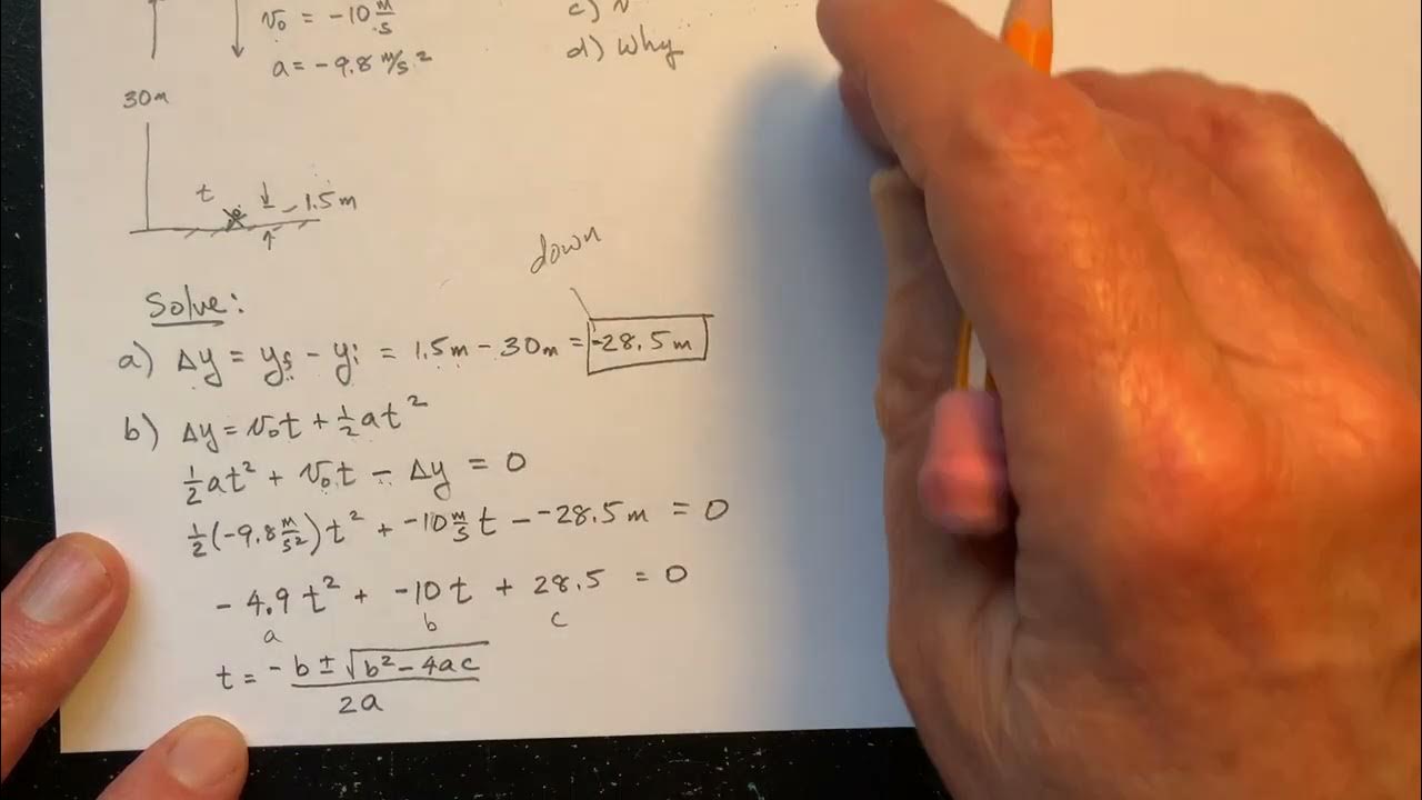 Physics Problems Solved: Free Fall - Throw an Egg Straight Down! - YouTube
