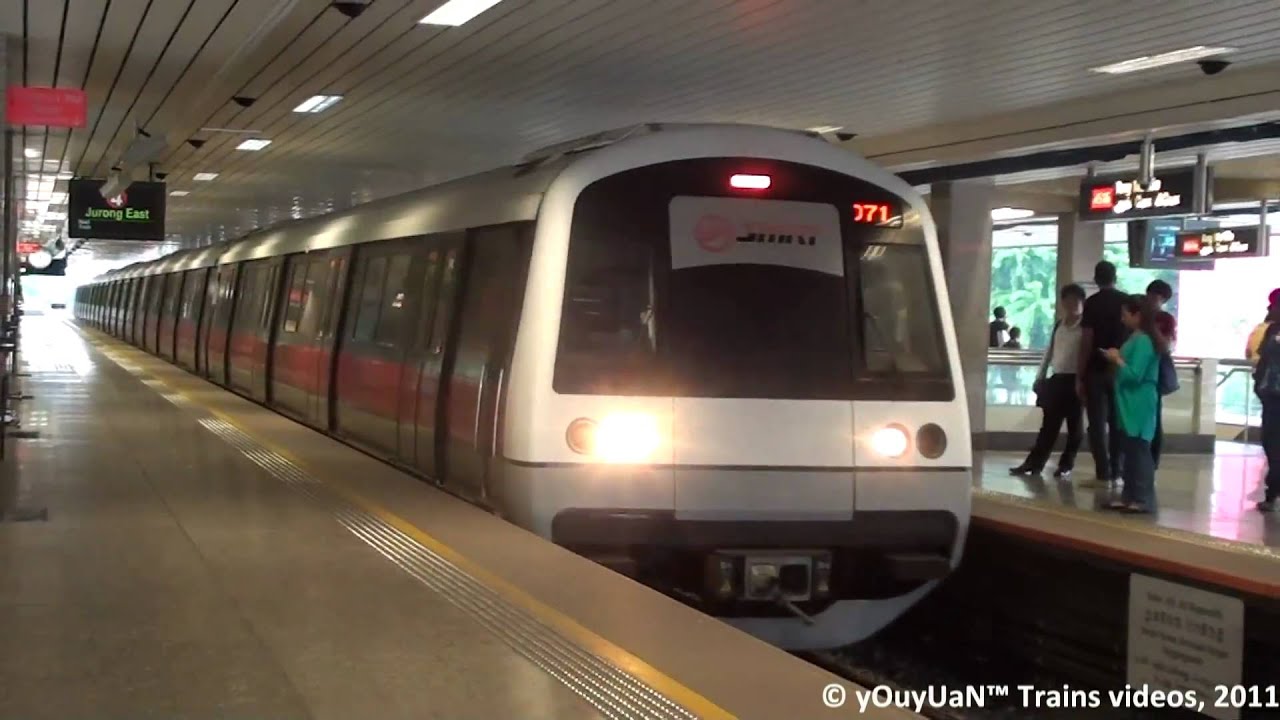[via AMK MIDDLE PLATFORM] SMRT C751B 343-344 - Arriving & Departing Ang ...