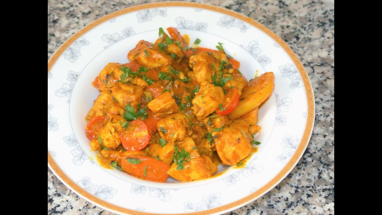 Pechugas De Pollo Al Curry - YouTube