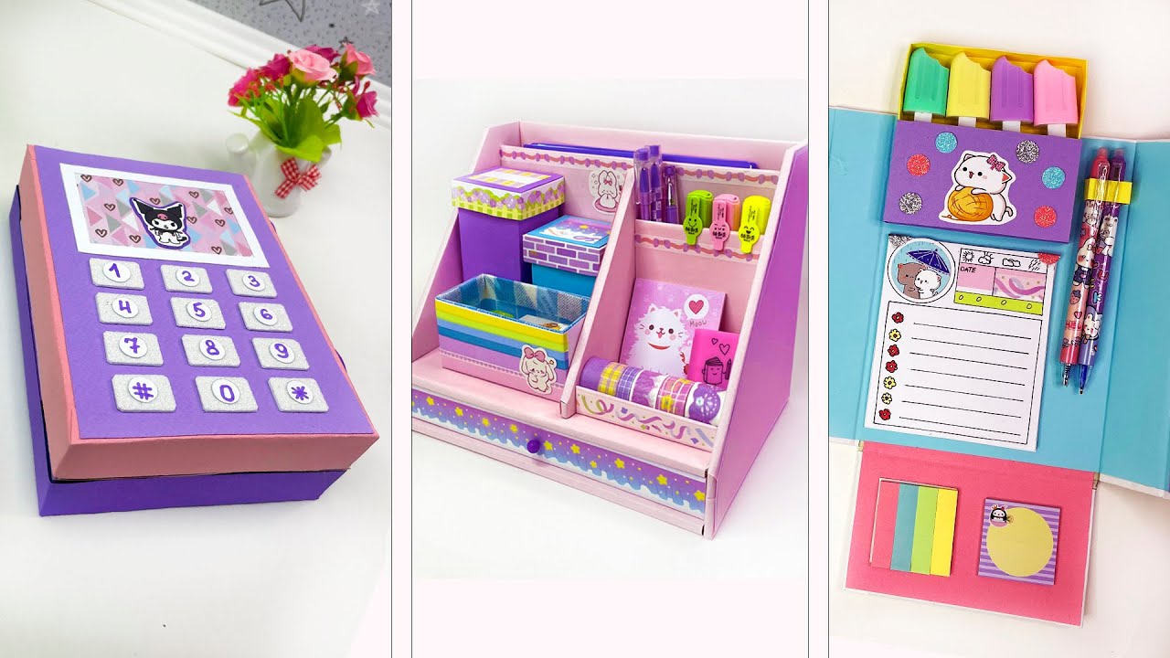 Easy paper crafts // How to make an organizer out of cardboard ...