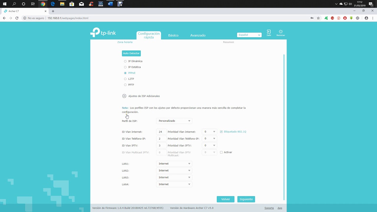 Cambio router Sercomm h500s de LOWI por TP LINK ARCHER C7 v5 - YouTube