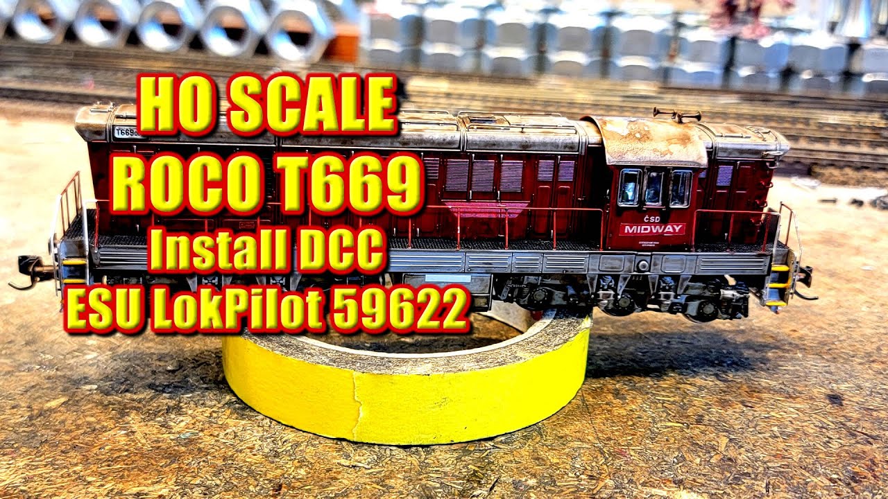 HO Scale Roco T669 Install LOKPILOT 59622 - YouTube