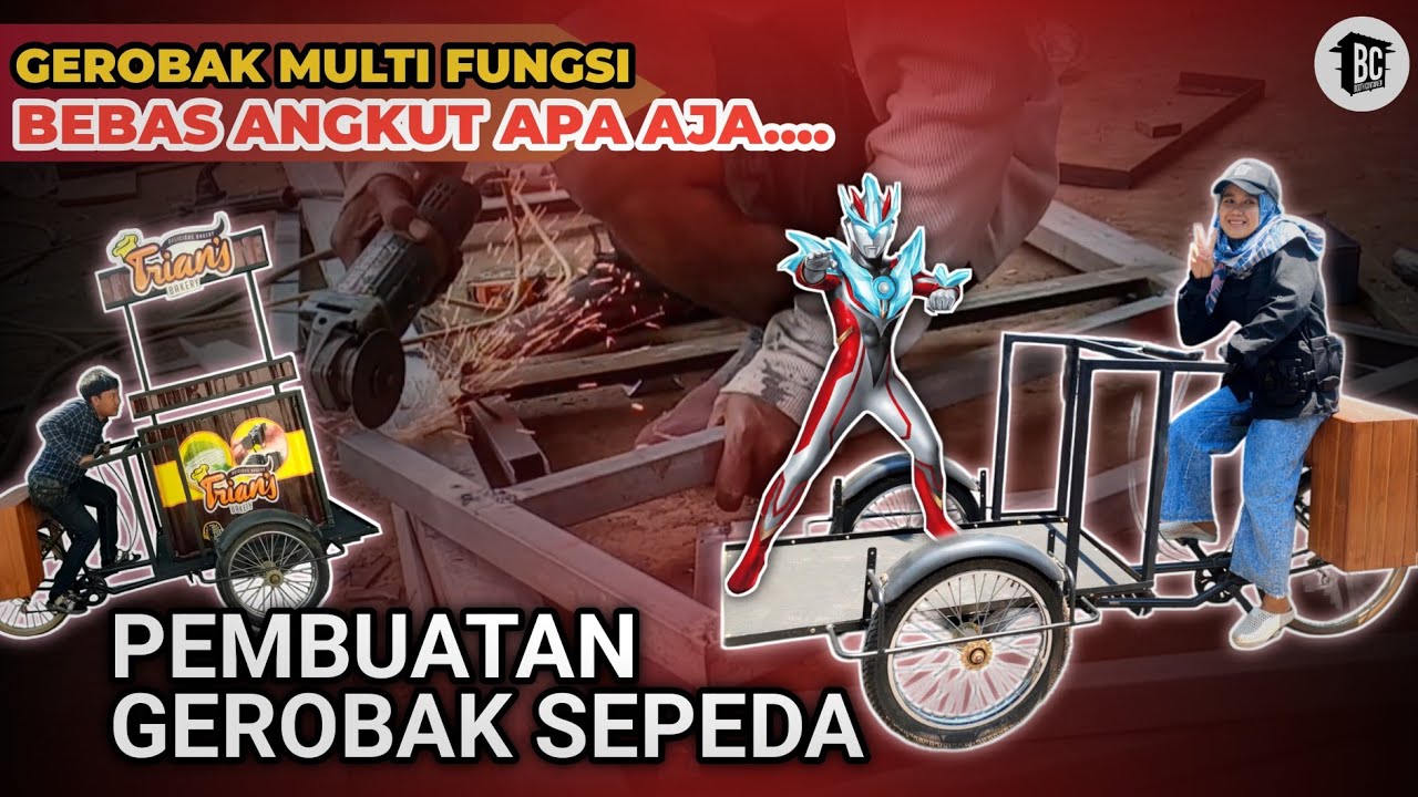 TERNYATA MUDAH BANGET !! Cara Membuat Gerobak Sepeda Onthel Multi ...