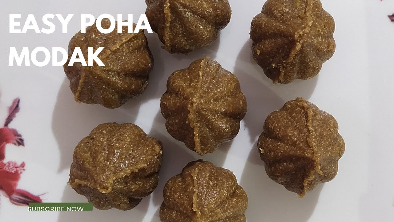 Modak Recipe | Easy Modak Recipe | Poha Modak Recipe Ganesh Chaturthi ...