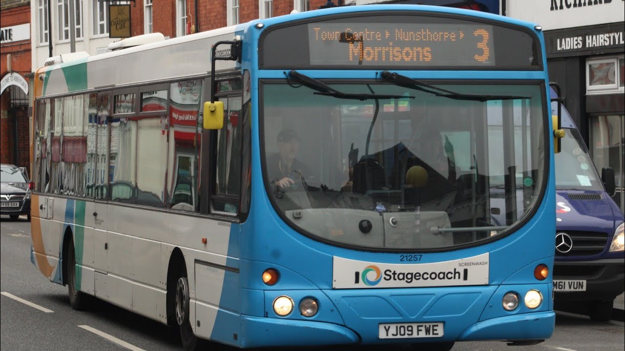 {THRASH} 21257 YJ09 FWE Volvo B7RLE Wright Eclipse Urban Stagecoach ...