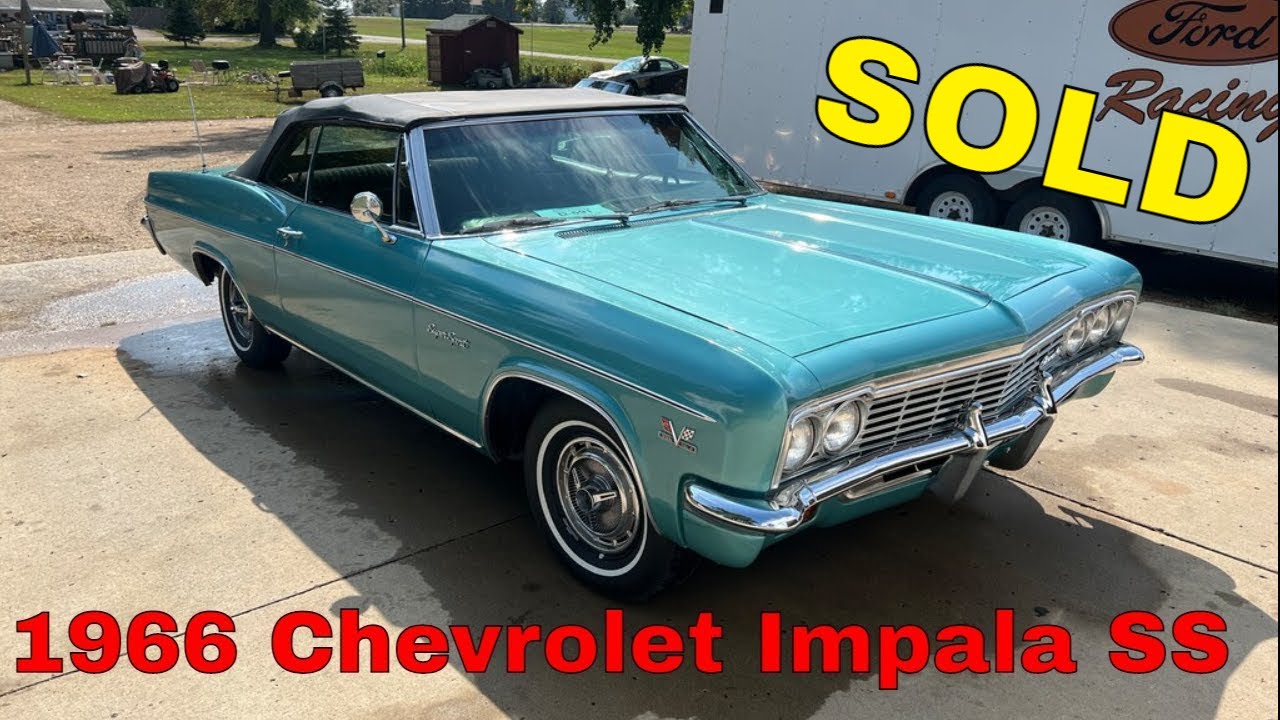 SOLD - 1966 Chevrolet Impala SS Convertible - Walk Around 13570 - YouTube