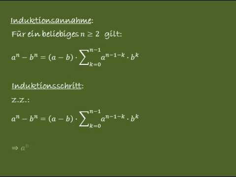 Faktorisiere a^n-b^n - YouTube