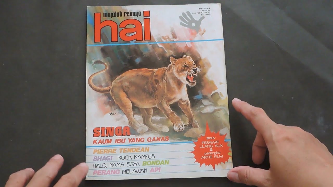 Majalah HAI 005 Tahun IX Februari 1985 SINGA GANAS, PIERRE TENDEAN and ...